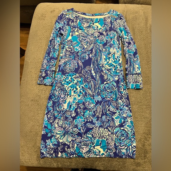 Lilly Pulitzer | Dresses | Lilly Pulitzer Sophie Dress Blue Lions Xxs ...